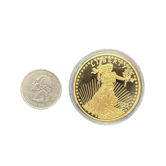 american mint | Other | 203 933 Gold Double Eagle Replica Gold Plated ...